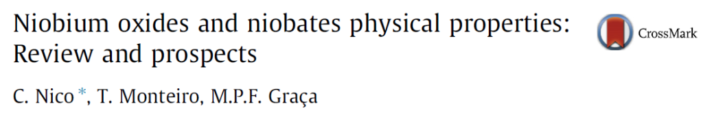 Niobium oxides and niobates physical properties Review and prospects ...